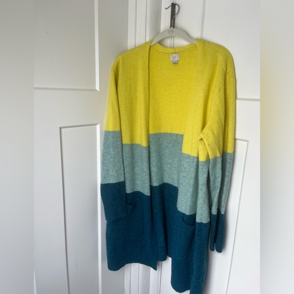 a new day | Sweaters | A New Day Color Block Long Cardigan | Poshmark